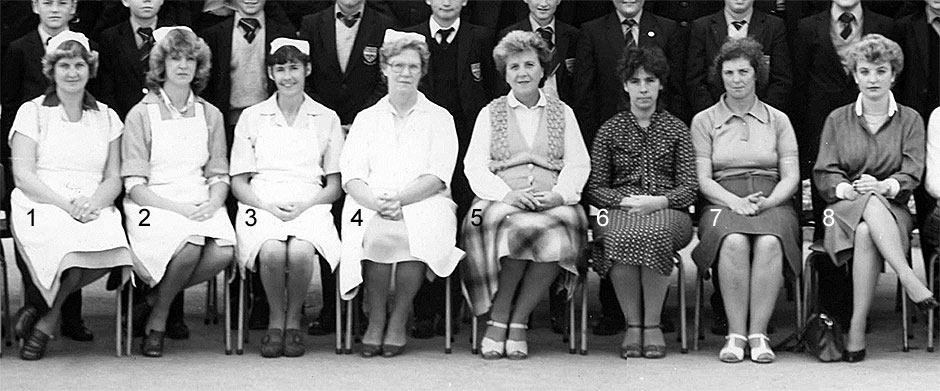 Aberdare Boys Grammar School: 1984 lower school photograph with staff names