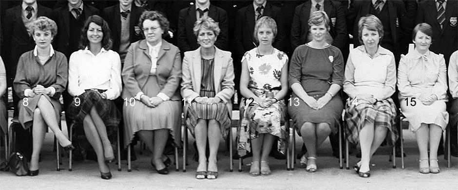 Aberdare Boys Grammar School: 1984 lower school photograph with staff names